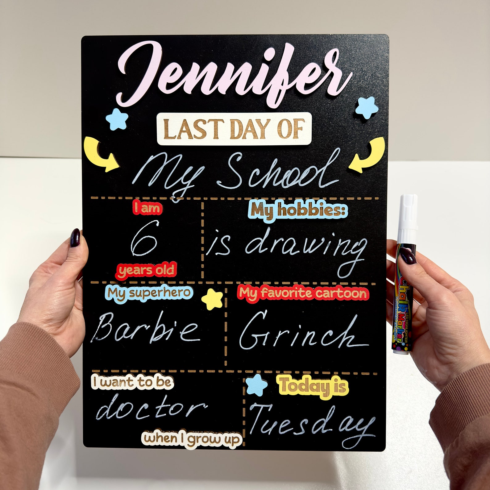 First Day of School Sign, Back to School Sign,personalized School Sign ...