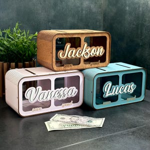 Personalized Piggy Bank for Girl, Boy, Custom Baby Shower Gift, Toddler ...