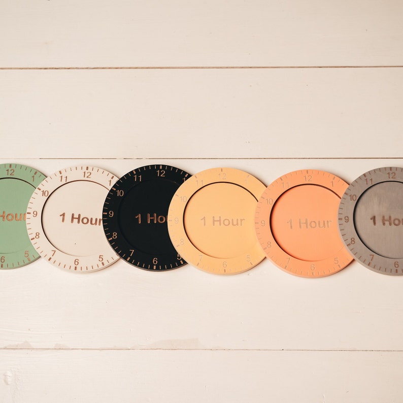 Wood Learning Clock Fraction of Time Telling the Time - Etsy