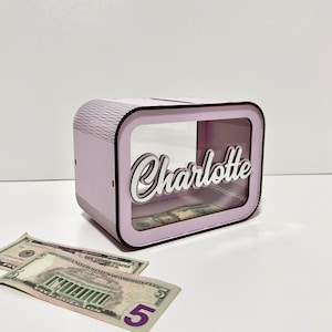 Personalized Money Box Wood, Piggy Bank Personalized, Money Box Child ...