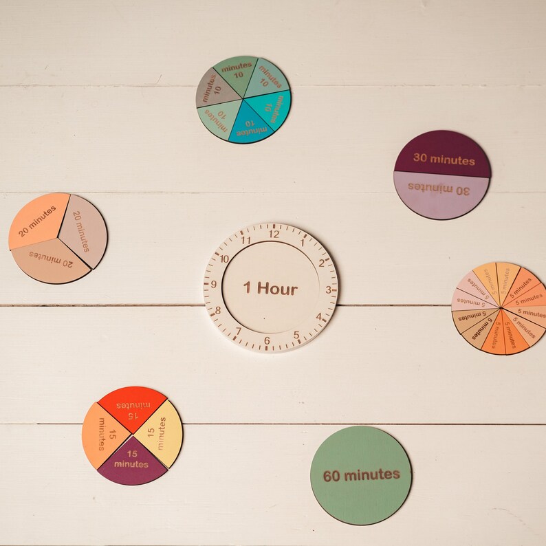 Personalized Childrens Learning Time Clock Toys Wooden - Etsy