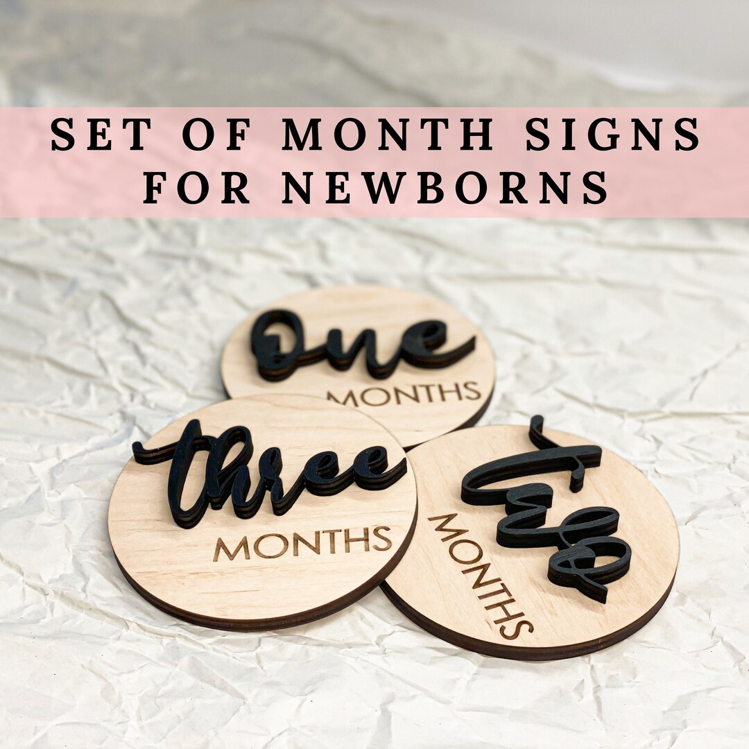 Baby Milestone Wooden Milestone Wood Milestone Discs - Etsy