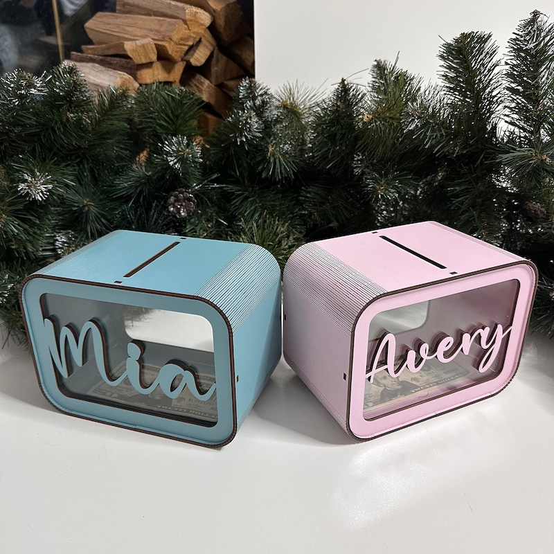 Wood Letter Coin Banks - Etsy