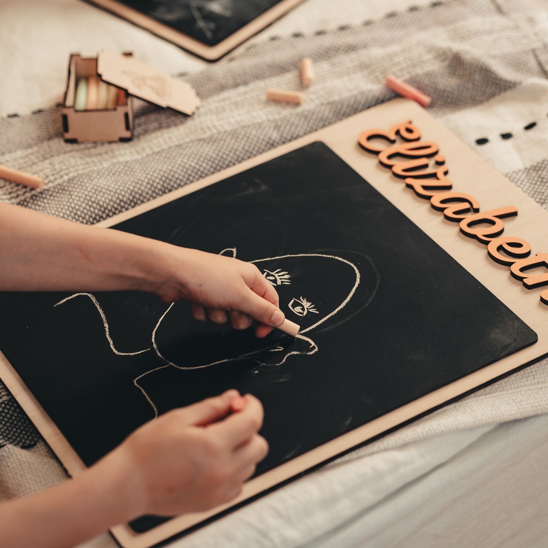 Personalized Name Chalkboard Gift, Birthday Blackboard Gift, Baby ...