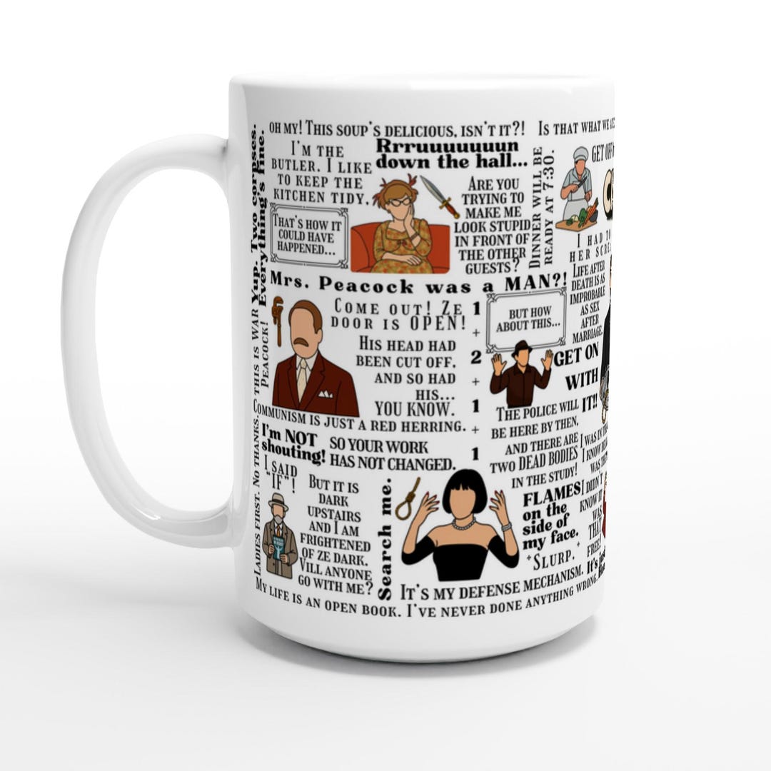 Clue Movie Mug, 15 Oz Mug, Movie Gifts, Clue the Movie - Etsy