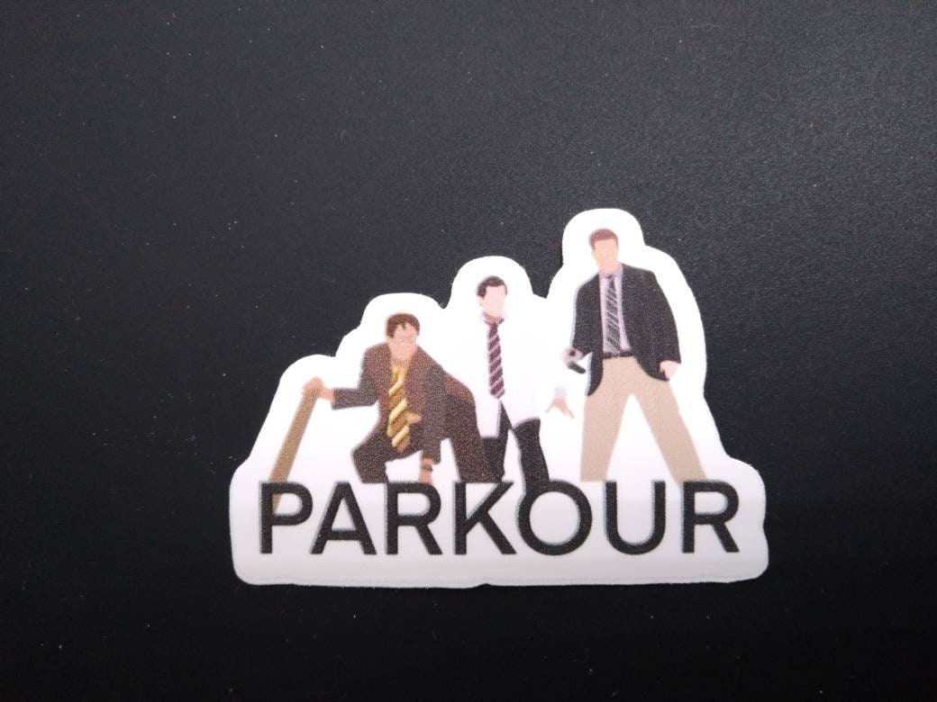 The Office Parkour Sticker Iphone Sticker Laptop Sticker - Etsy