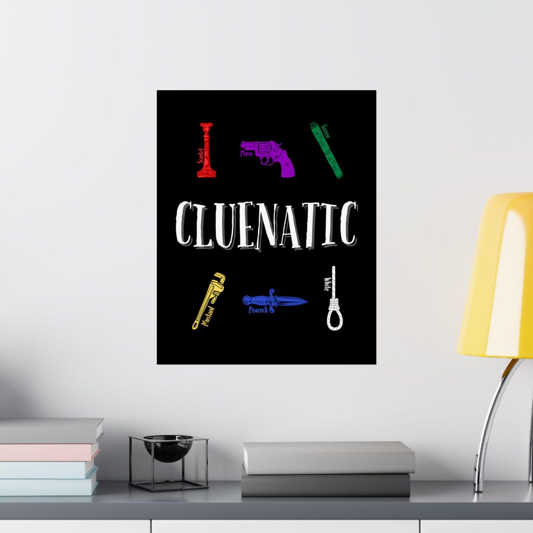 Clue Poster, Clue Art Print, Clue, Clue the Movie. Clue Gifts - Etsy