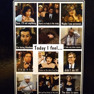 Clue Movie Magnet, Mood Magnet, How I Feel Magnet, Clue Movie Gifts ...