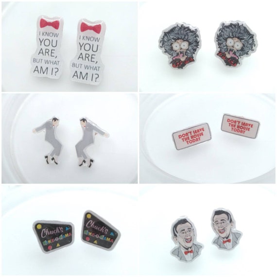 Pee Wee Herman's Big Adventure Earrings - Etsy