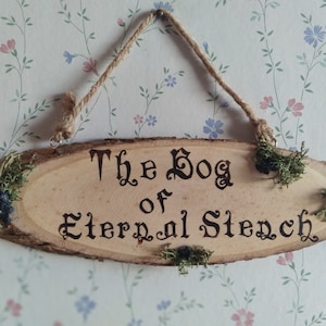 Bog of Eternal Stench, Wood Burn Sign, the Labyrinth - Etsy