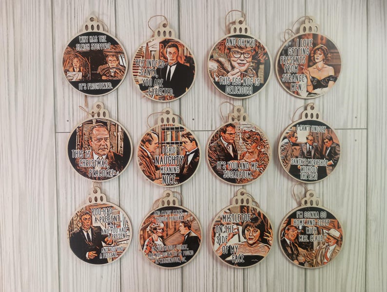 Clue the Movie 1985, Clue Christmas Ornaments, Clue Gifts, Clue - Etsy