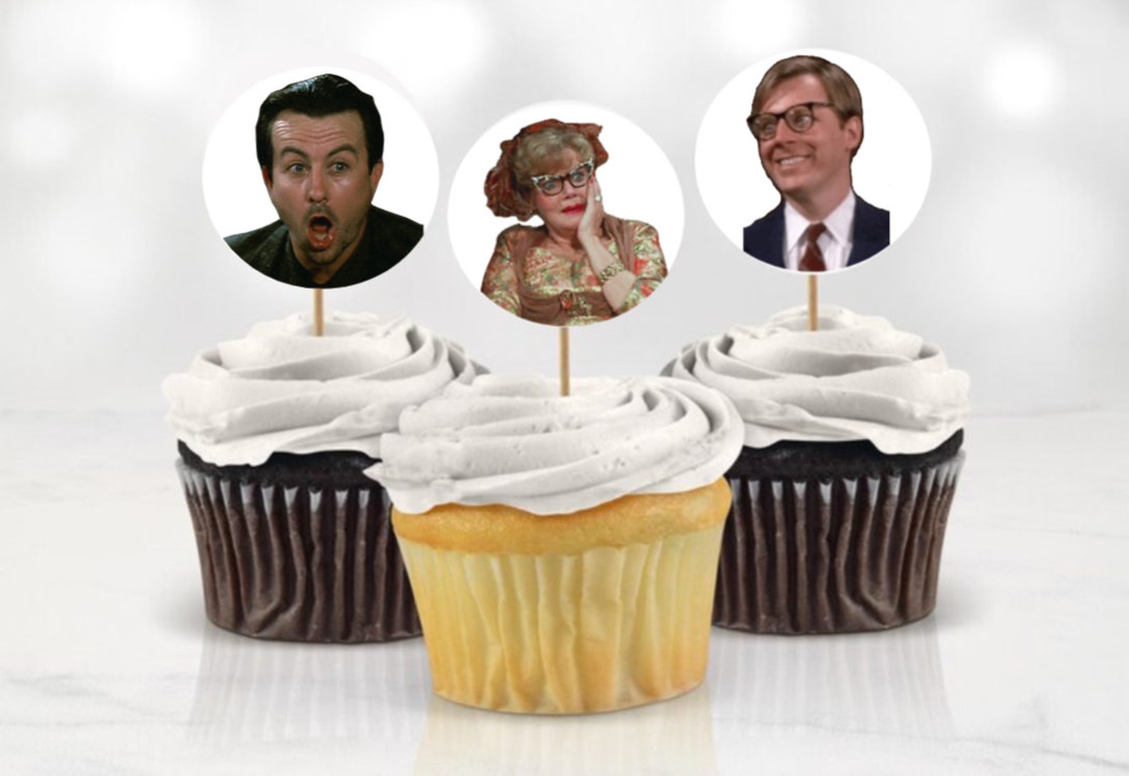Clue Movie Cupcake Toppers, Clue Movie Gifts, Clue Movie Birthday, Clue ...