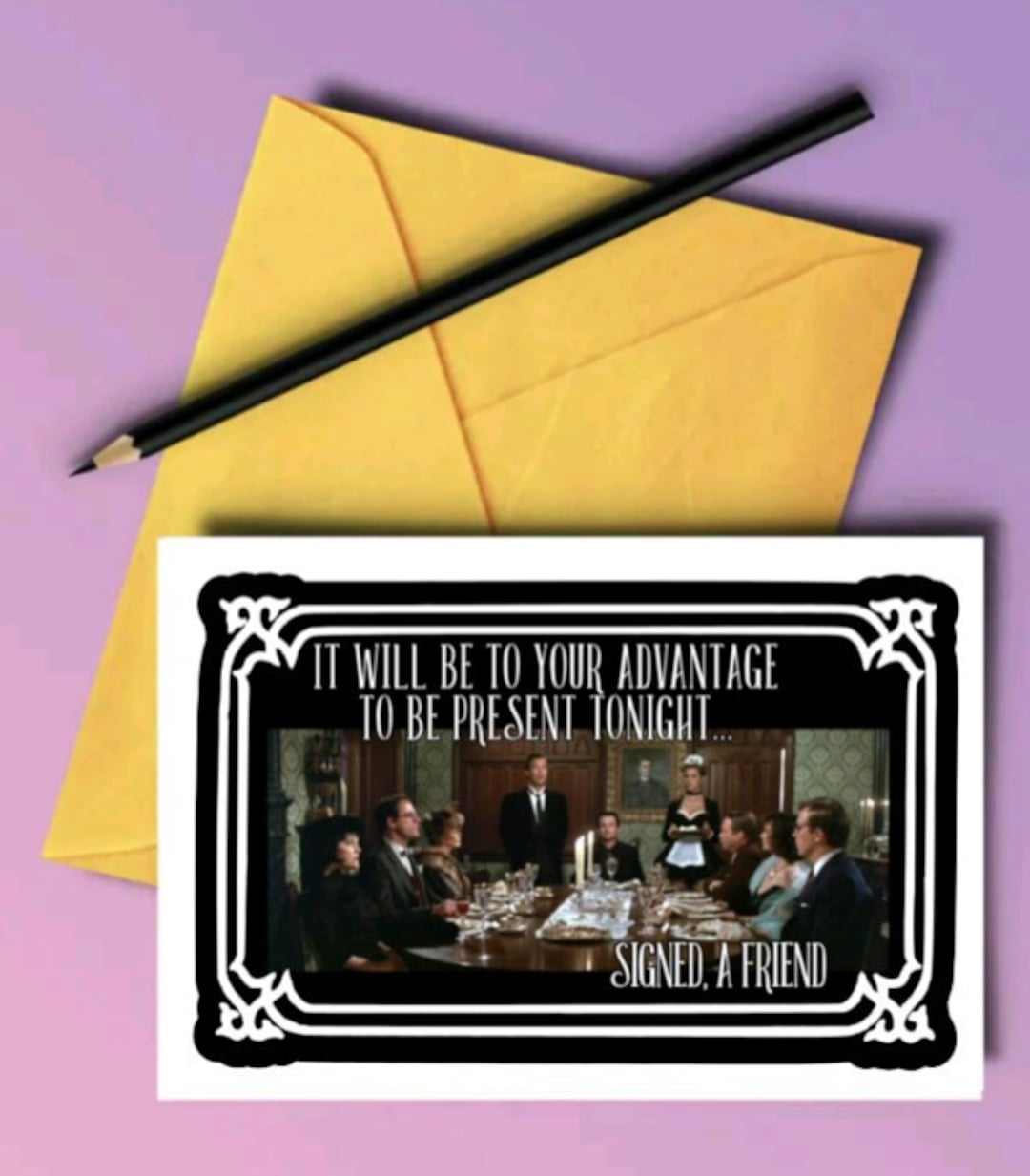 Clue Movie Greeting Card, Clue Movie, Clue, Flames on the Side of My ...