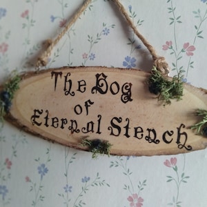 Bog of Eternal Stench, Wood Burn Sign, the Labyrinth - Etsy