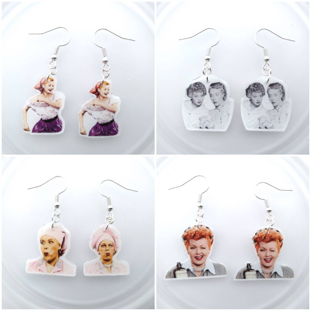 I Love Lucy Earrings, I Love Lucy Gifts - Etsy