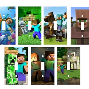 Minecraft Light Switch Plate Covers, Minecraft Gifts - Etsy