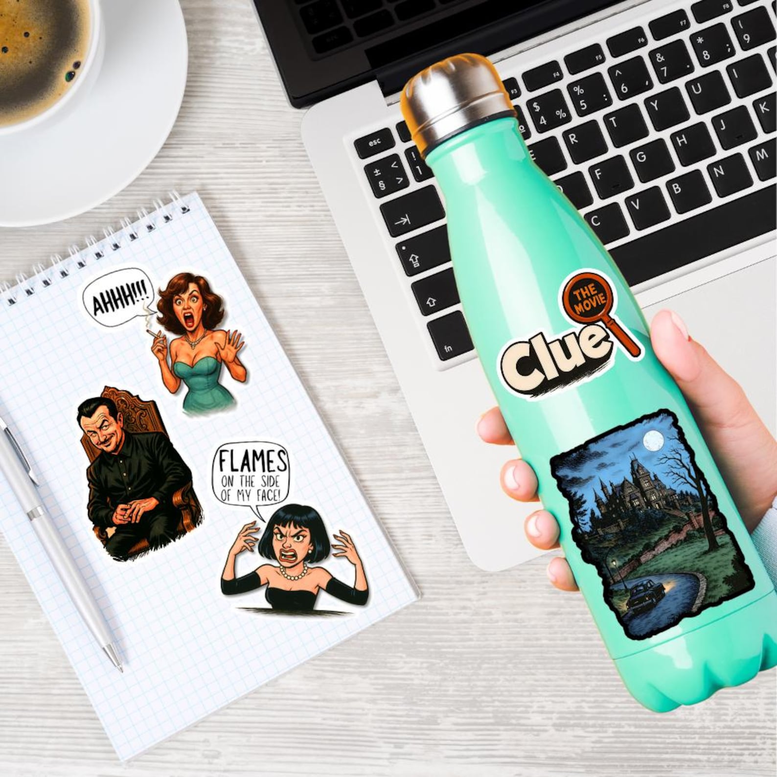 Clue Movie Sticker Set, Clue Movie, Clue the Movie - Etsy