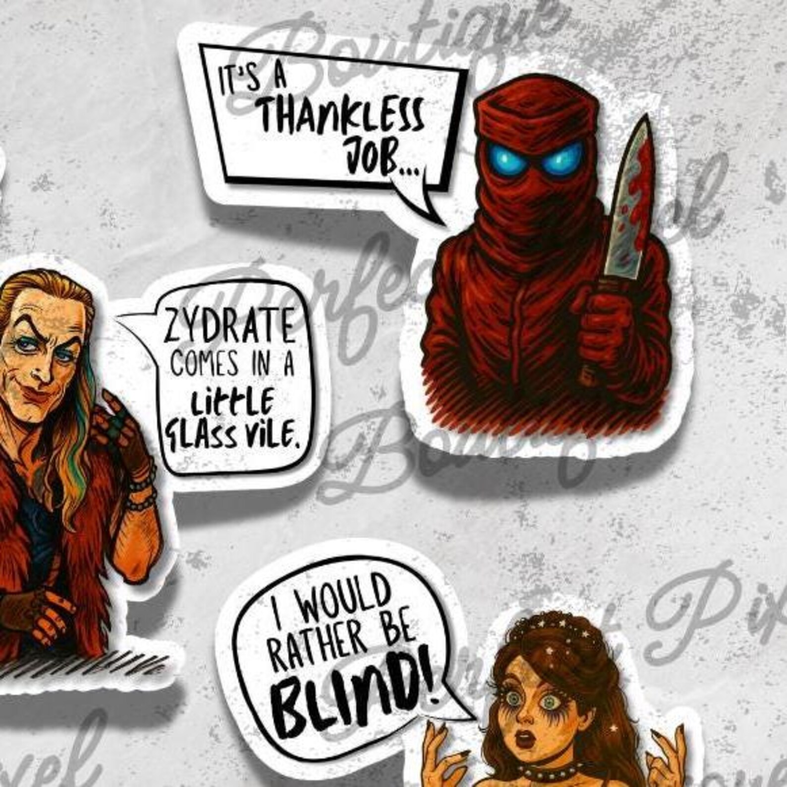 Repo the Genetic Opera, Repo Stickers, Gene Co, Zydrate - Etsy
