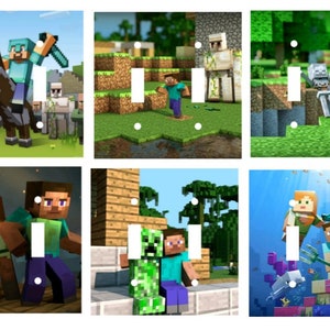 Minecraft Light Switch Plate Covers, Minecraft Gifts - Etsy