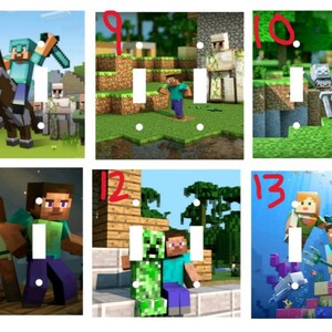 Minecraft Light Switch Plate Covers, Minecraft Gifts - Etsy