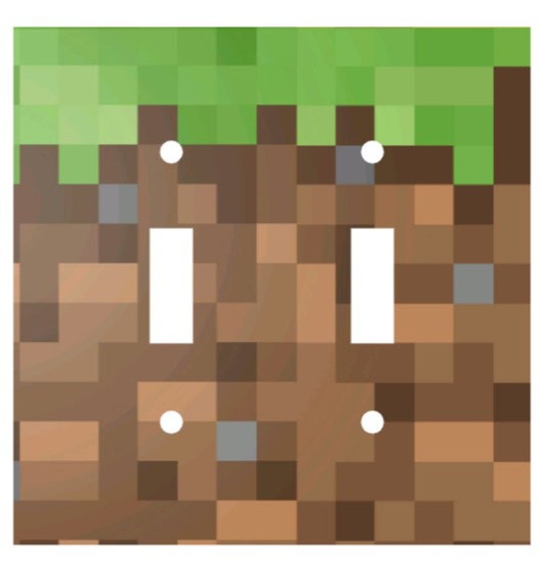 Minecraft Light Switch Plate Covers Minecraft Gifts - Etsy