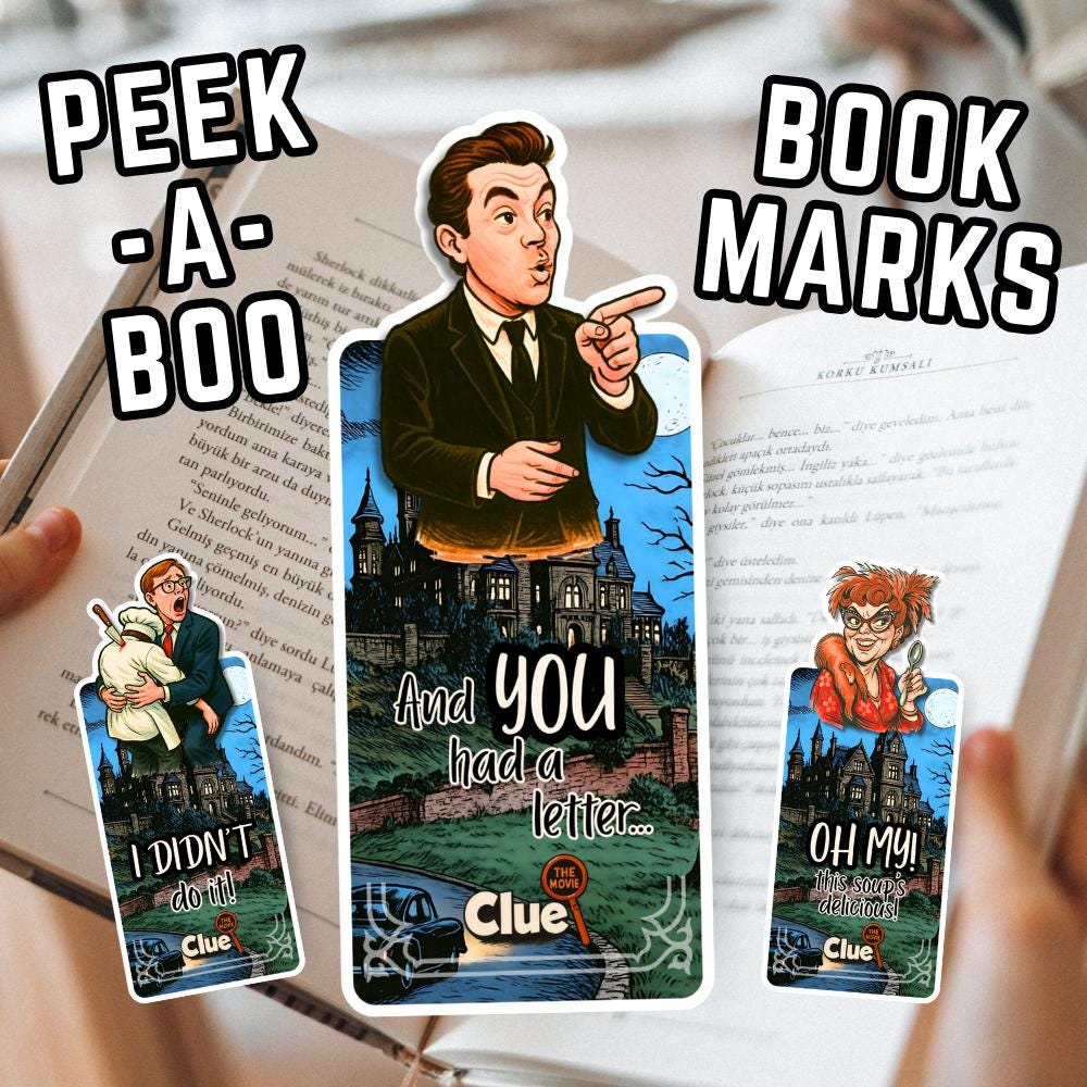 Clue the Movie Bookmark, Clue the Movie, Clue the Movie Gifts, Clue ...