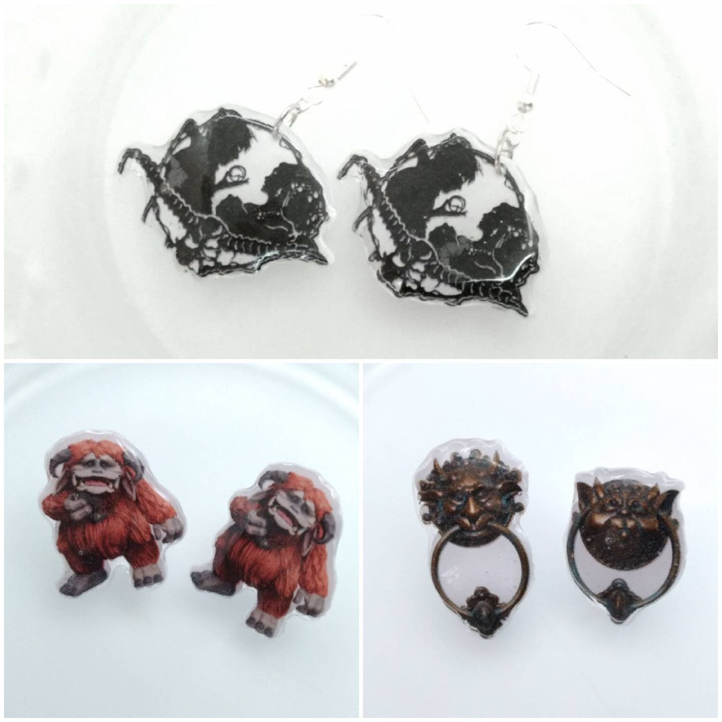The Labyrinth Movie Earrings Ludo the Knockers - Etsy