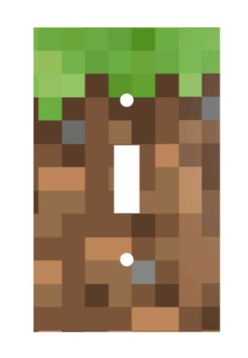 Minecraft Light Switch Plate Covers Minecraft Gifts - Etsy