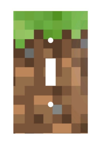 Minecraft Light Switch Plate Covers Minecraft Gifts - Etsy