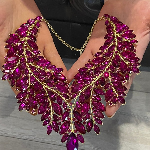 Fuschia Necklace - Etsy