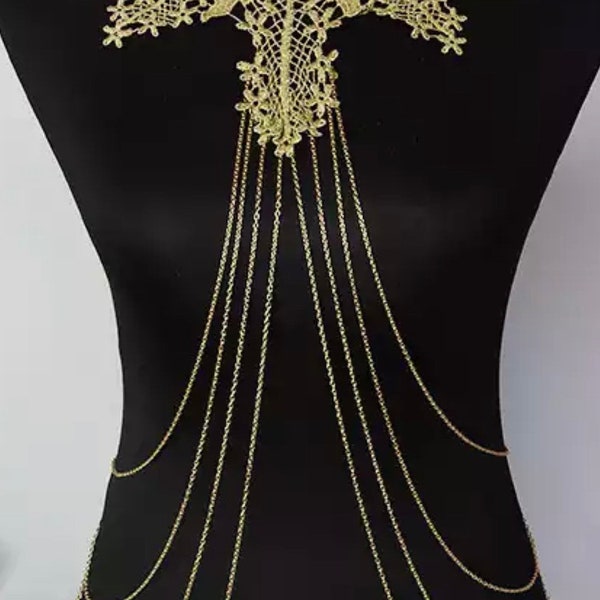 Gold Body Chain - Etsy