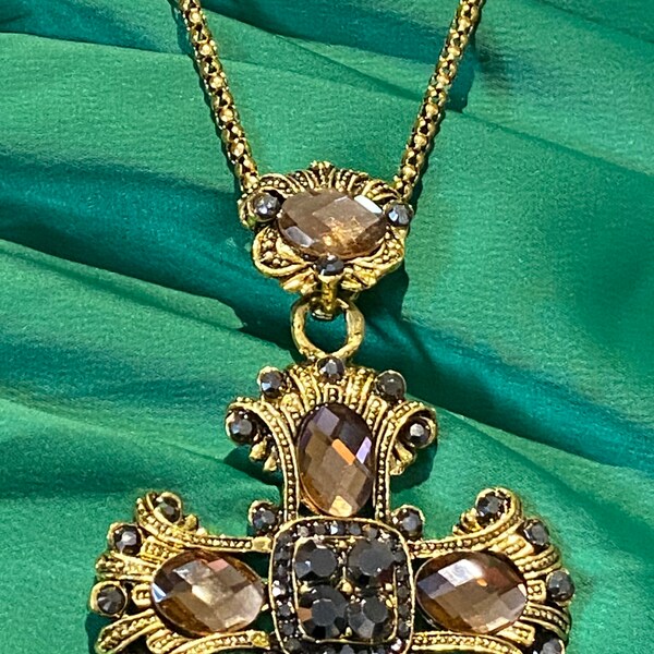 Large Cross Necklace - Etsy