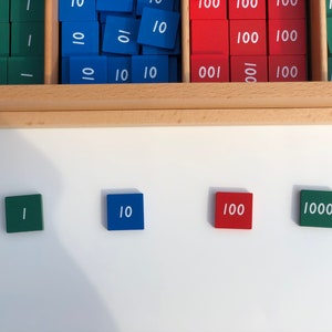 Montessori Stamp Game-math Learning Materials, Math Manipulatives ...