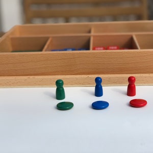 Montessori Stamp Game-math Learning Materials, Math Manipulatives ...
