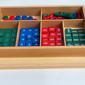 Montessori Stamp Game-math Learning Materials, Math Manipulatives ...