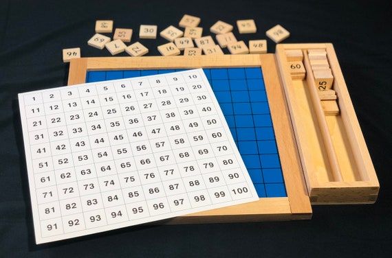 Wooden Montessori Hundred Board | Etsy