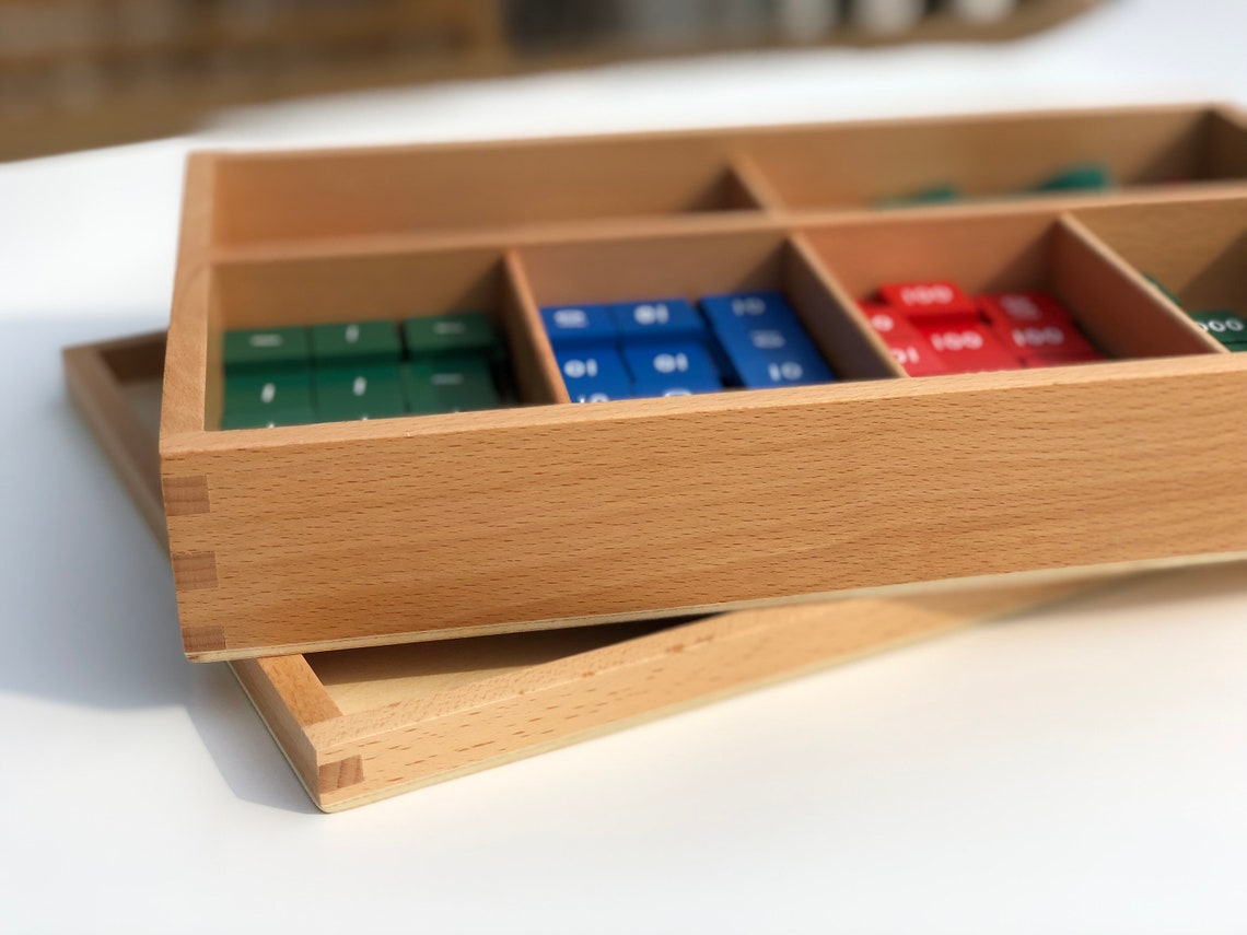 Montessori Stamp Game-math Learning Materials, Math Manipulatives ...