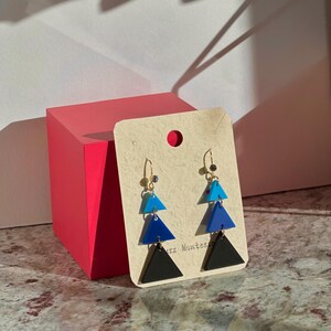 Montessori Grammar Symbol Earrings--article, Adjective, Noun Family ...