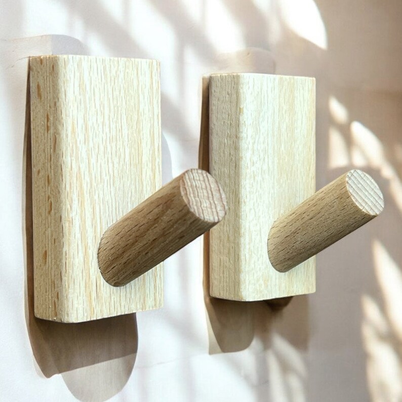 Wooden Sauna Hooks Wooden Towel Hangers Walnut & Pecan Hooks for ...