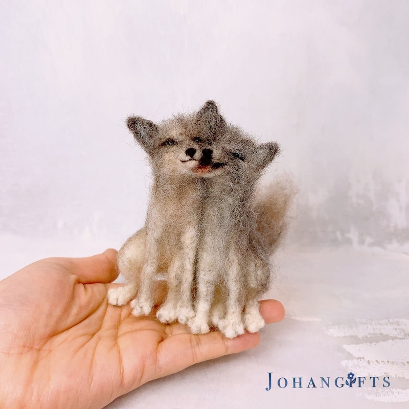 Needle Felted Wolf - Etsy
