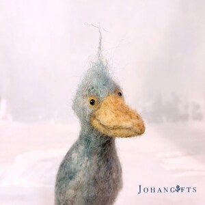 Shoebill Stork Sculpture Miniature Wool Soft Sculpture Unique Big Bird ...