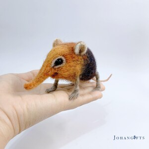 Elephant Shrew Wool Soft Sculpture Life Size Rare Wildlife Figurine ...