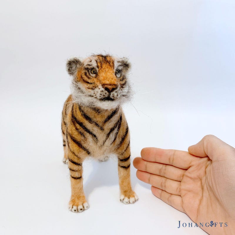 Felt Tiger - Etsy UK