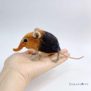 Elephant Shrew Wool Soft Sculpture Life Size Rare Wildlife Figurine ...