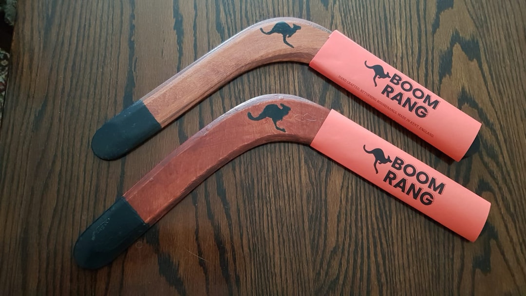 Brand New Genuine BOOMRANG Hand Made 18” Traditional Boomerang Will ...