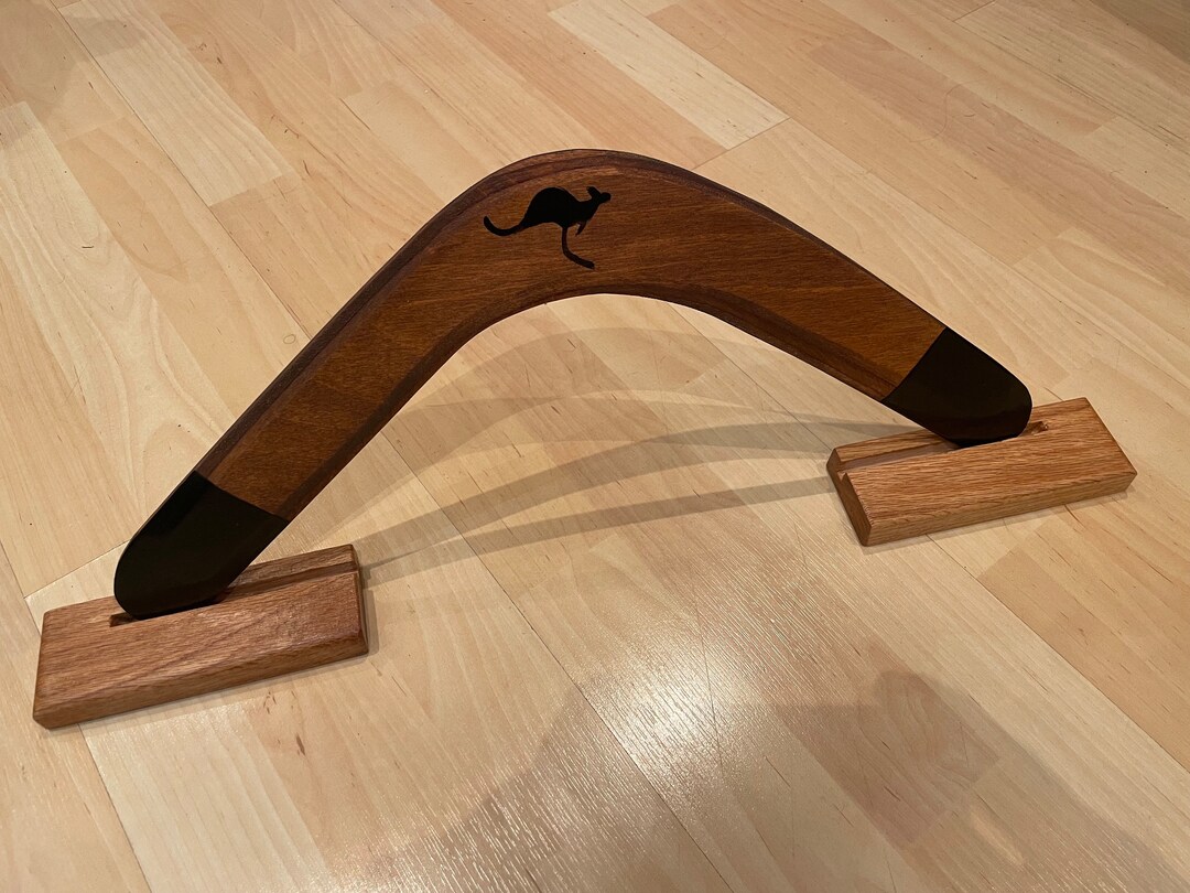 BOOMRANGS FLEXI Boomerang Stand Made From Solid Oak to Fit Any Size ...