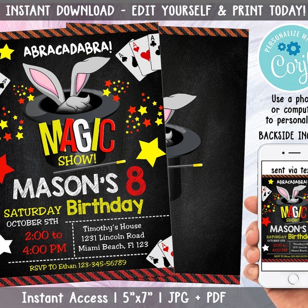 Magic Show Invite - Etsy