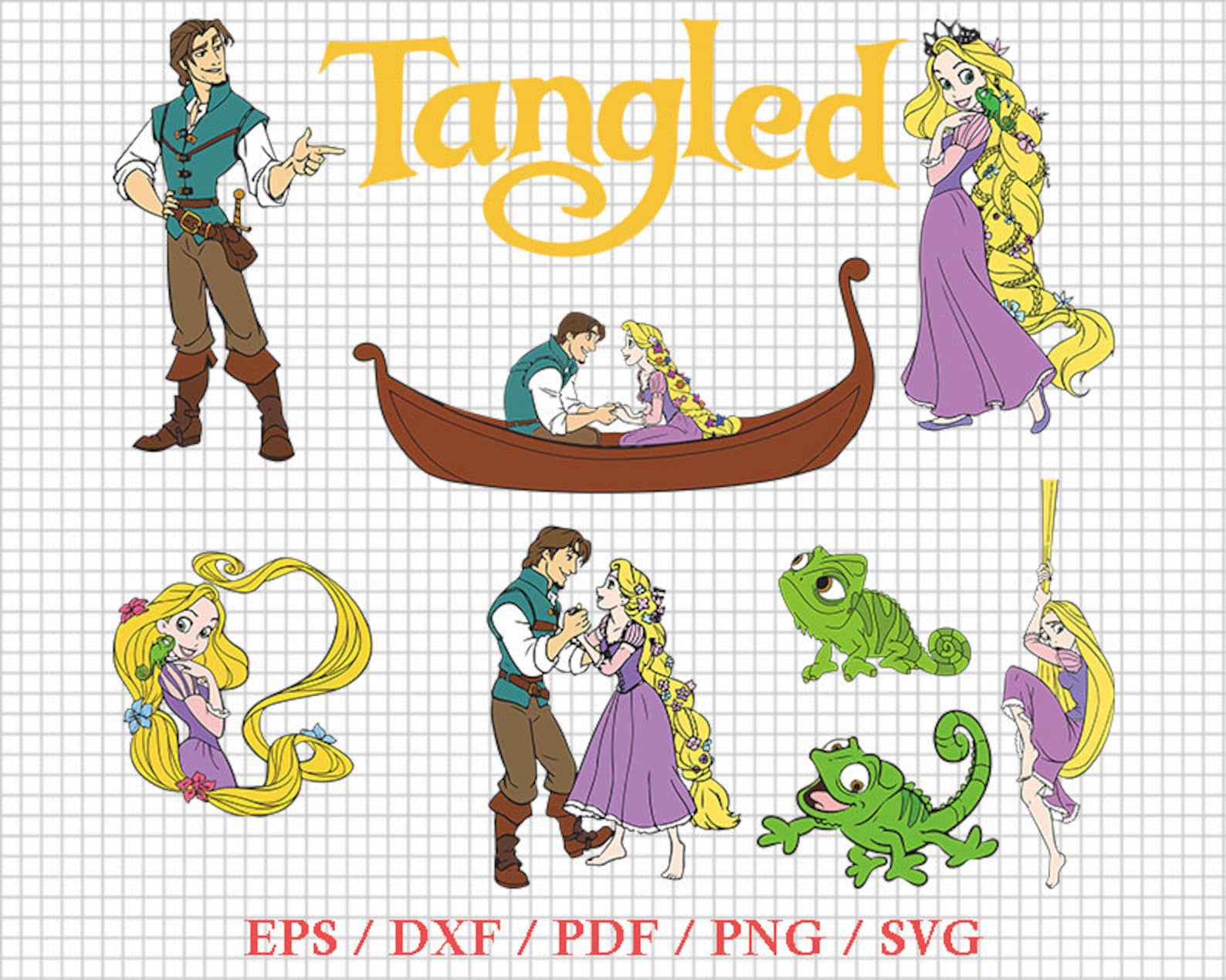 Tangled svg rapunzel svg disney princess svg tangled | Etsy