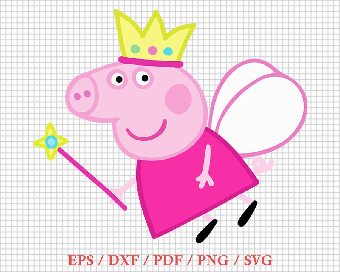 Peppa Pig SVG Svg Dxf Png Eps Pdf Cricut File Cut File | Etsy