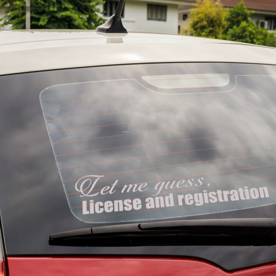 Let Me Guess License and Registration Vinyl Decal Funny - Etsy